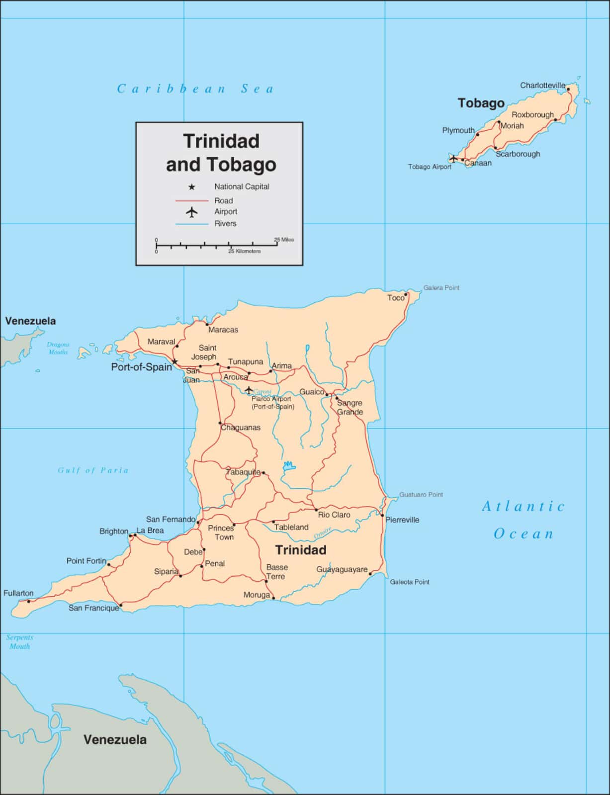 Map Of Trinidad Island Trinidad Island Trinidad Map Trinidad